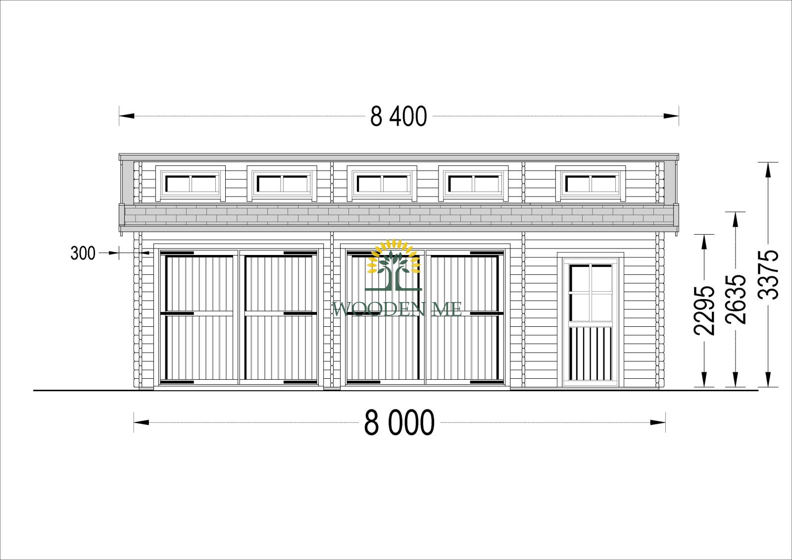 Modern double garage. a top quality wooden garage at affordable price!