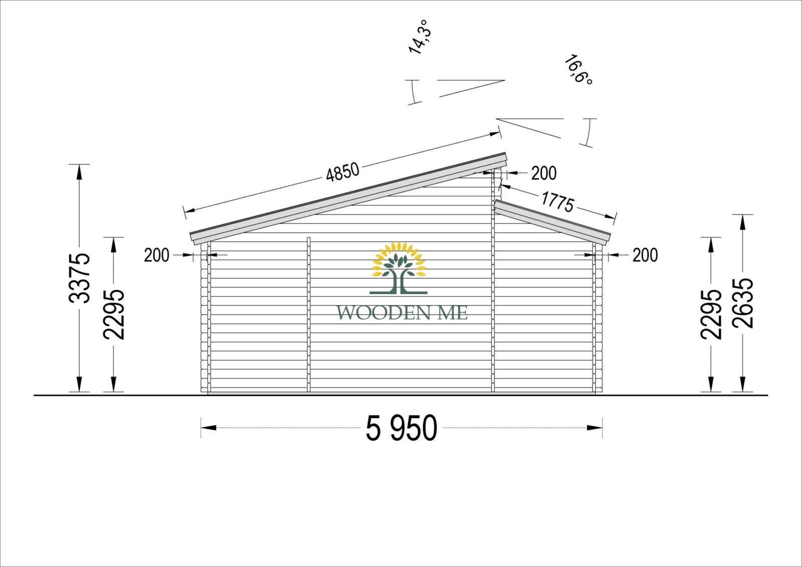 Modern double garage. a top quality wooden garage at affordable price!