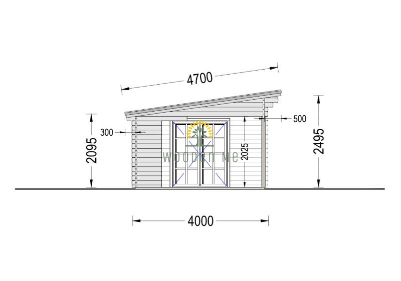 Wooden cabin Carl. a multi-purpose cabin at affordable price!