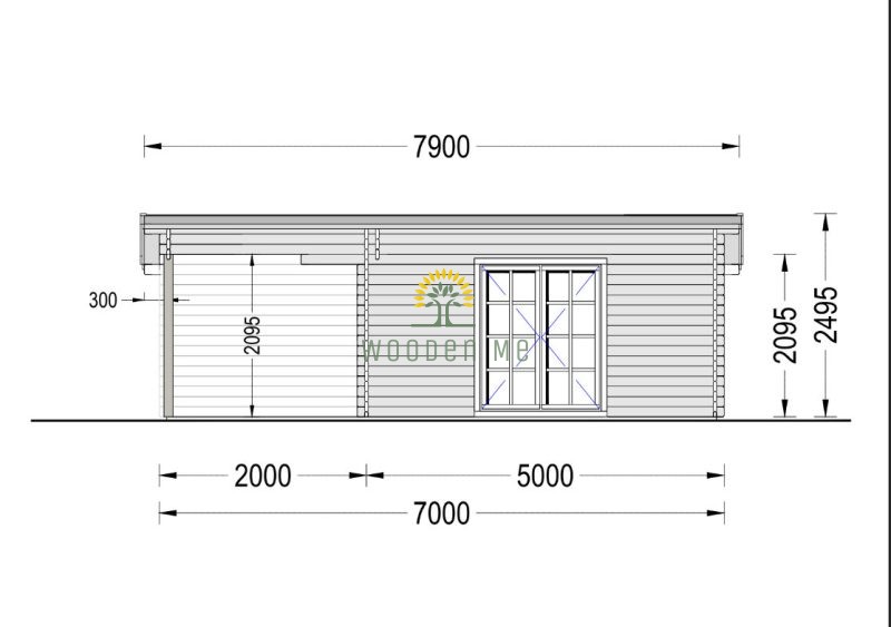 Wooden cabin Carl. a multi-purpose cabin at affordable price!