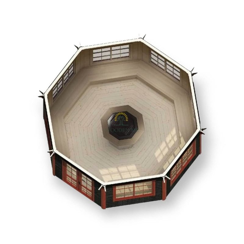 Grill pavilion 16.5 m² - Wooden pavilion. Grill cabin