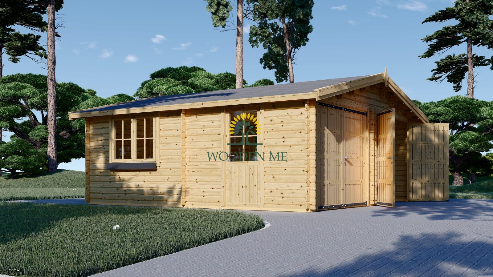 Double Garage 36 m² – Classic Look, Strong Structure
